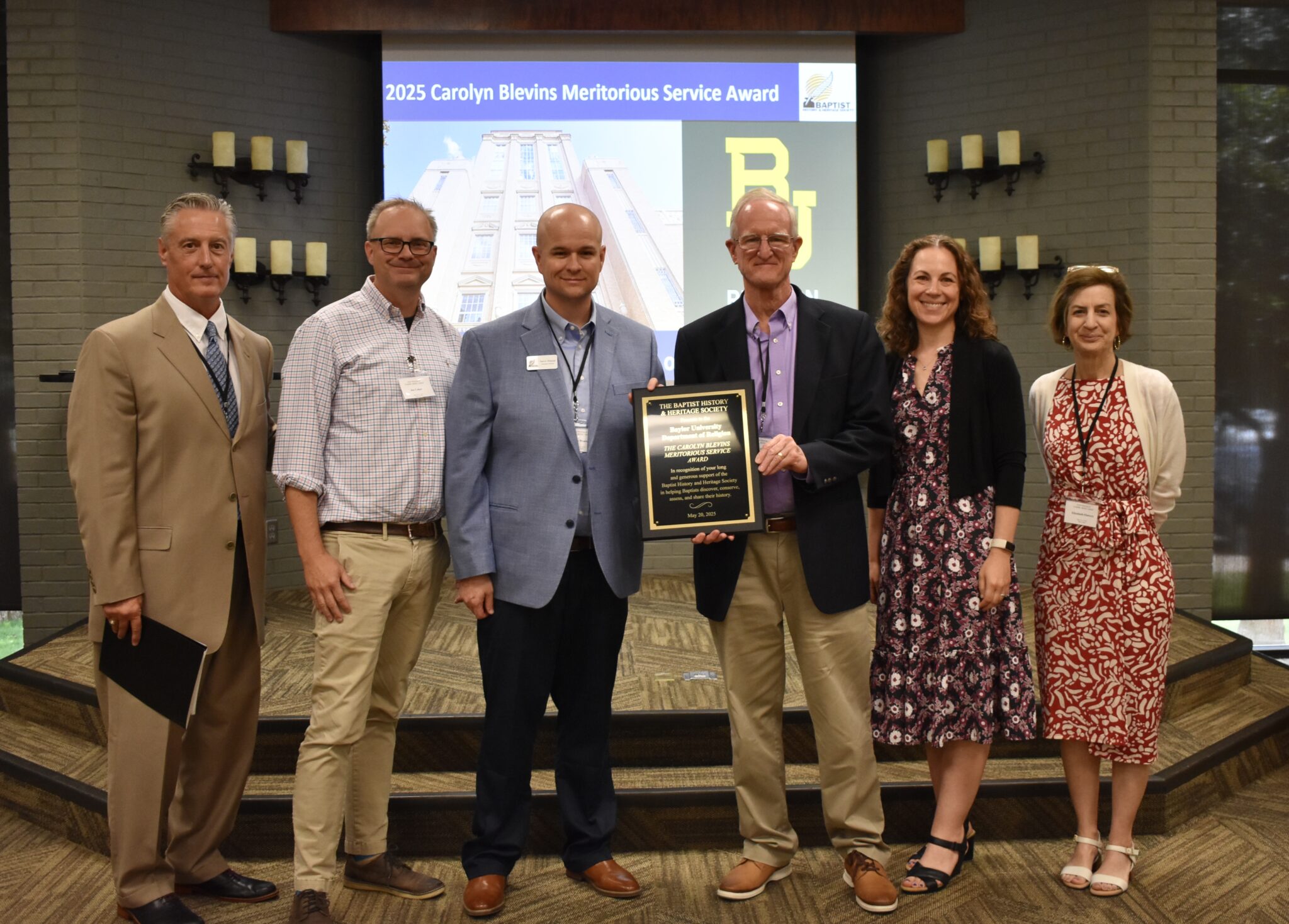 Baylor University Department of Religion honored with Carolyn Blevins ...